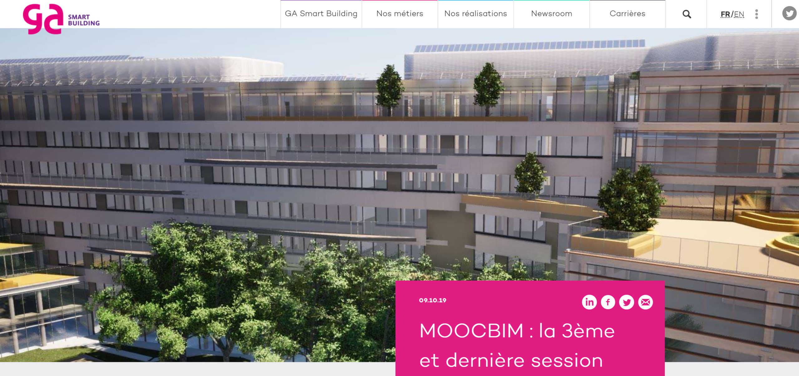 GA Smart Building et l’INSA Toulouse lancent la troisième session du ...