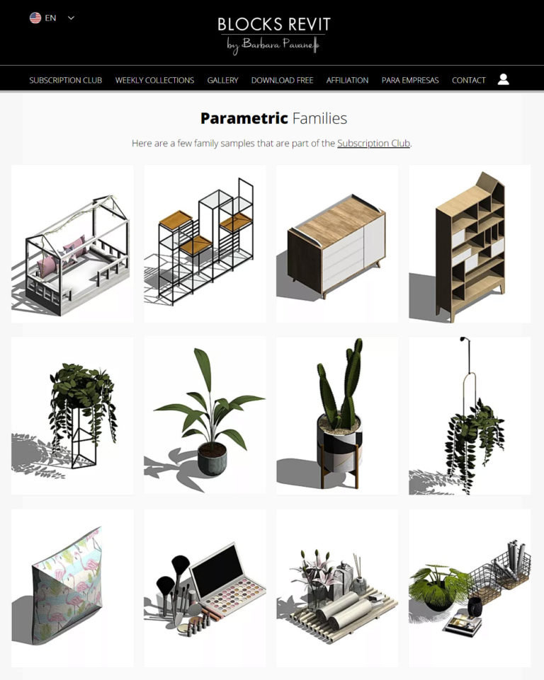 Blocks Revit – Une incroyable collection d’objets d’architecture et d ...