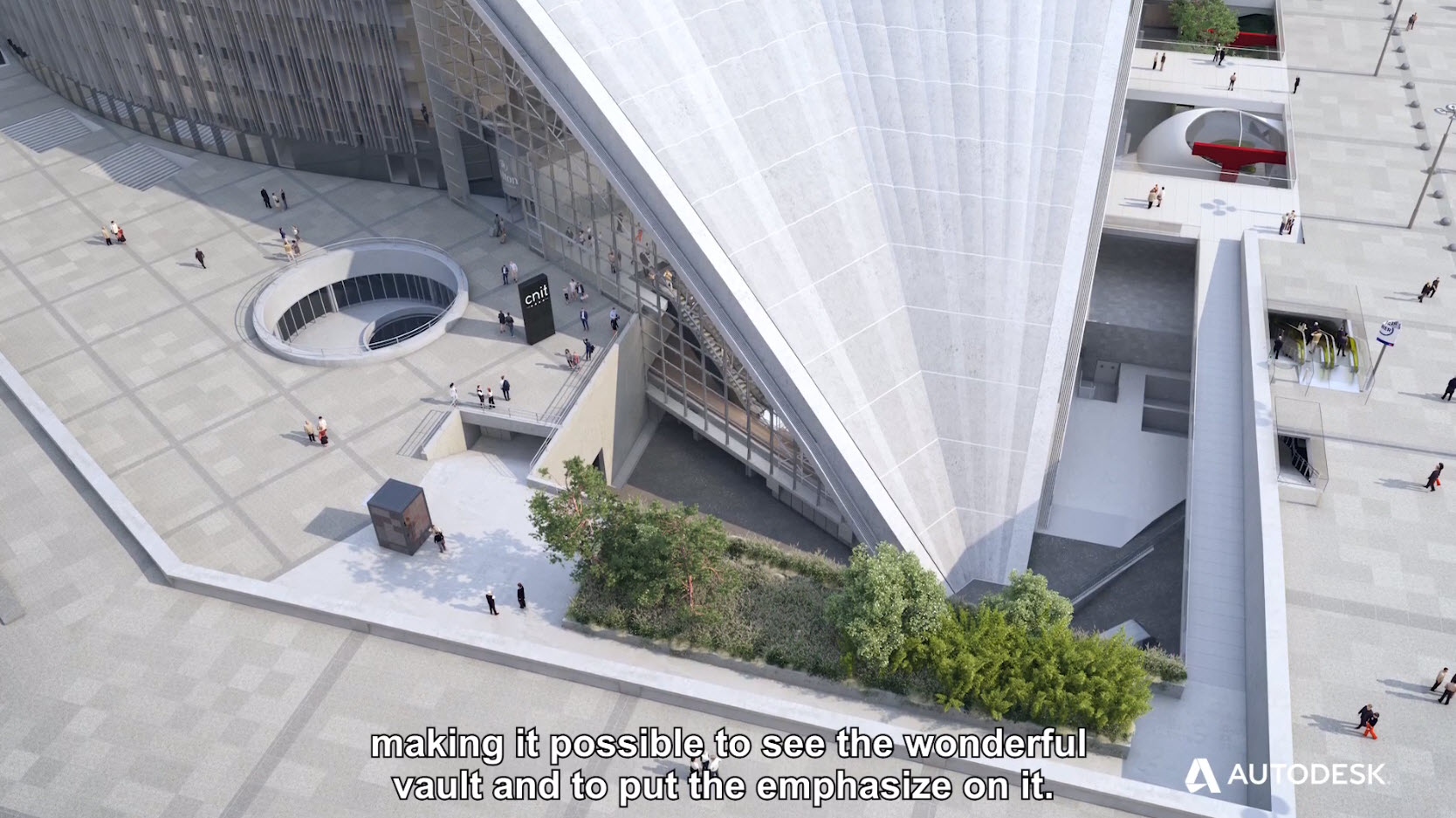 Cro&Co used BIM to create a fabulous entrance of a future train station ...