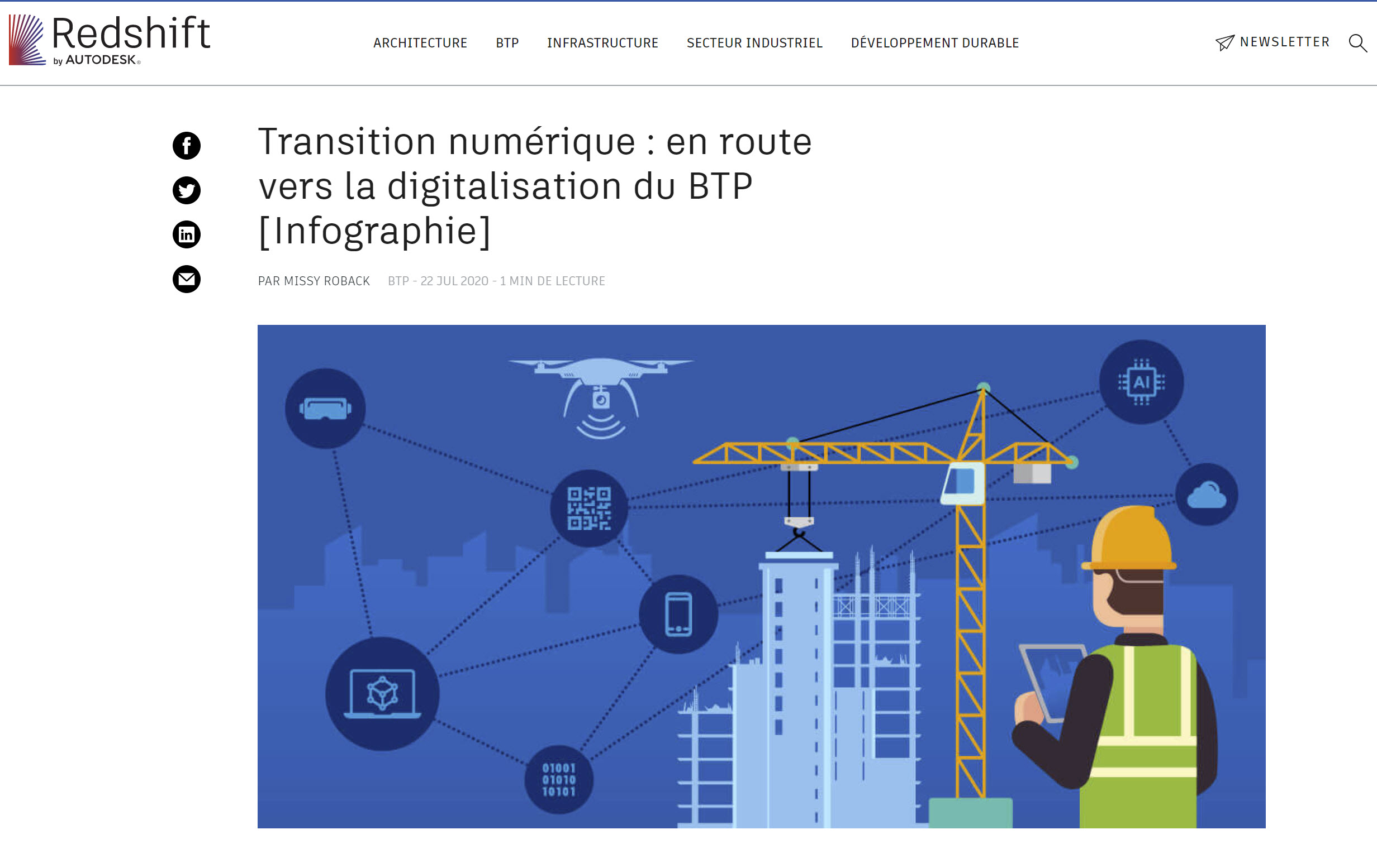 En route vers la transition digitale du secteur du BTP, article ...