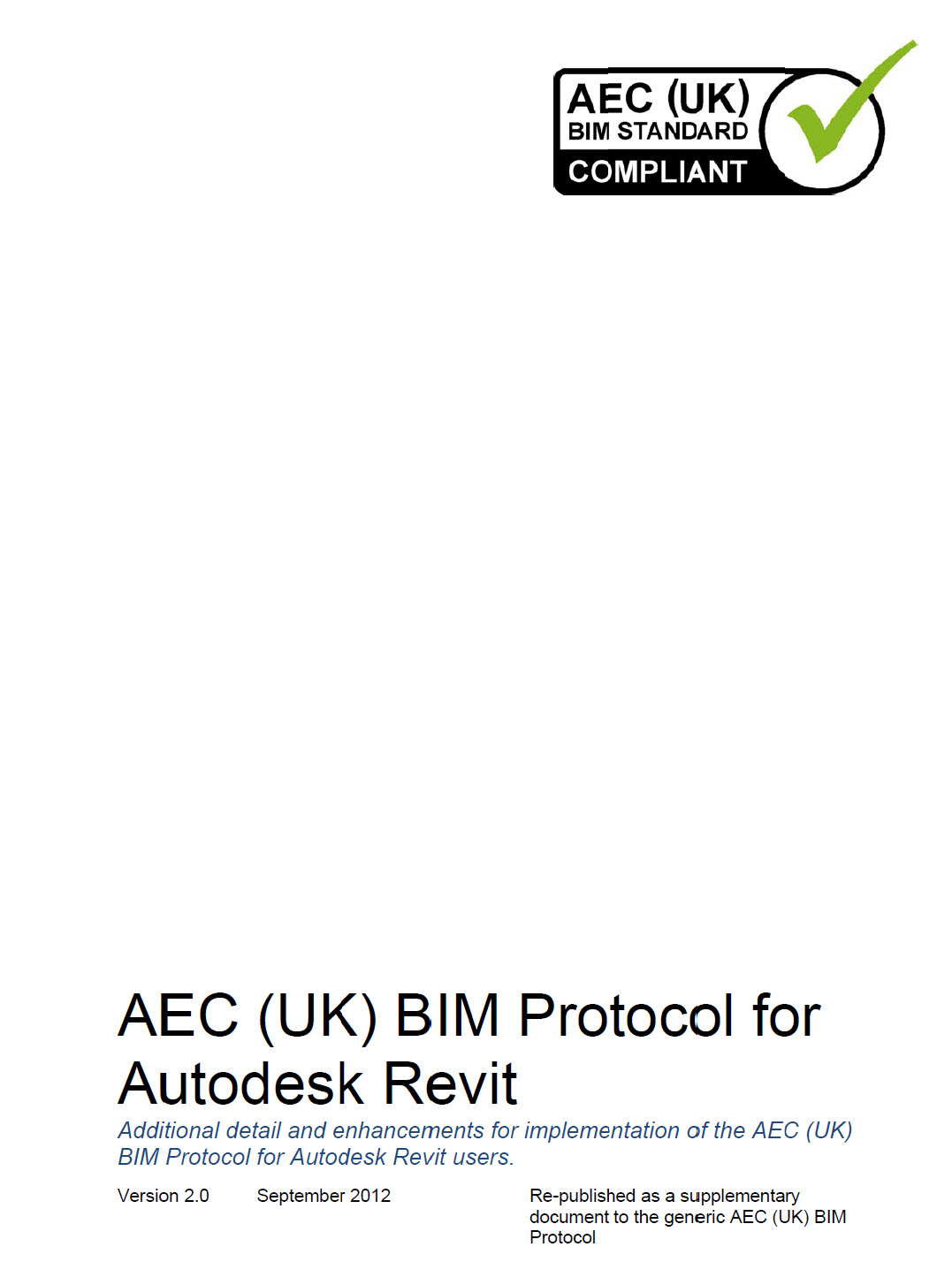 Le protocole AEC BIM pour Revit au Royaume-uni – Un document à ...